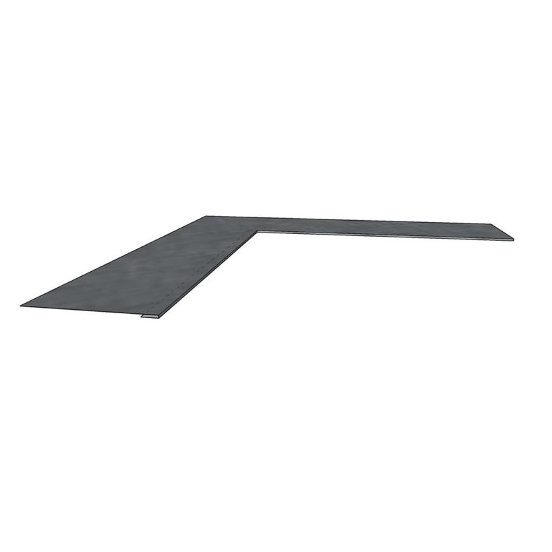 Flat Hem Corner - 3" x 3/8" – Cheney Flashing